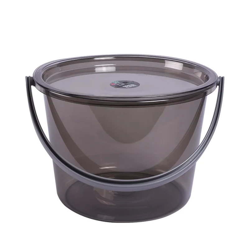 Transparent Bucket,Portable Washing Bucket For Household Water Storage Thickened Portable Bucket ...