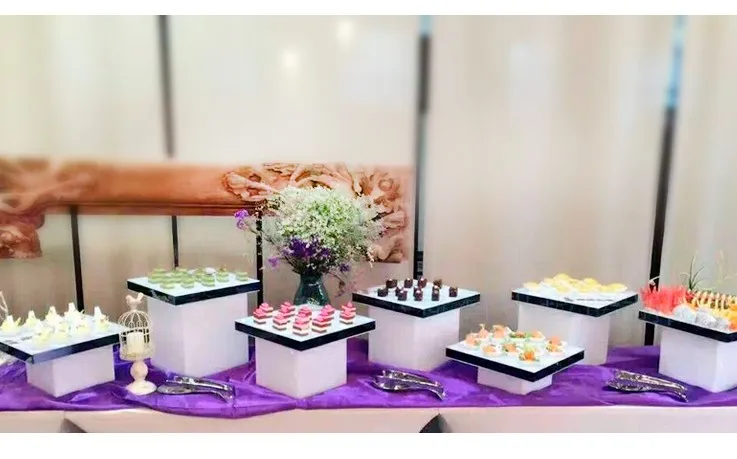 Acrylic Dessert Table Set - Elegant Buffet Display