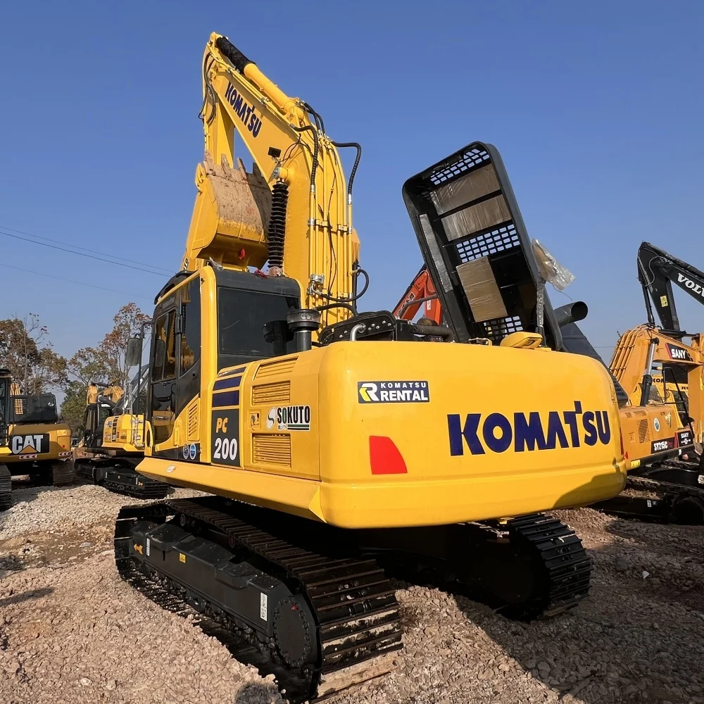 Used Komatsu Pc200-8 Pc200 200 20 Ton Excavators Caterpillar Diggers ...