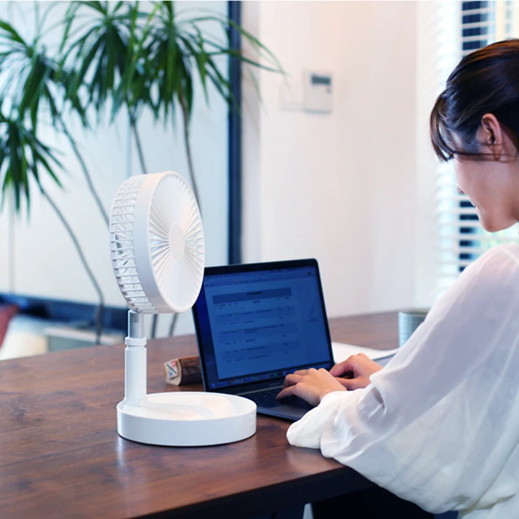 Home Floor Stand Up Usb Mini Telescopic Folding 3.7v Dc 6 Inch Plastic ...