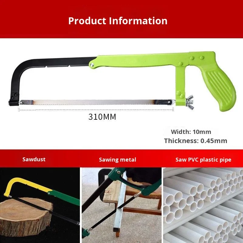 Plastic Handle Adjustable Hand Saw Bow Multi-function Household Metal ...