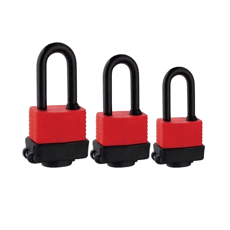 Waterproof Laminated Padlock For Wet Weather Rain With Plastic Cover ...