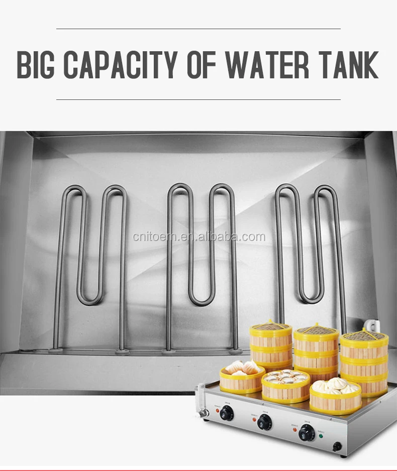 Stainless Steel Dim Sum Steamer for Restaurant - High Productivity