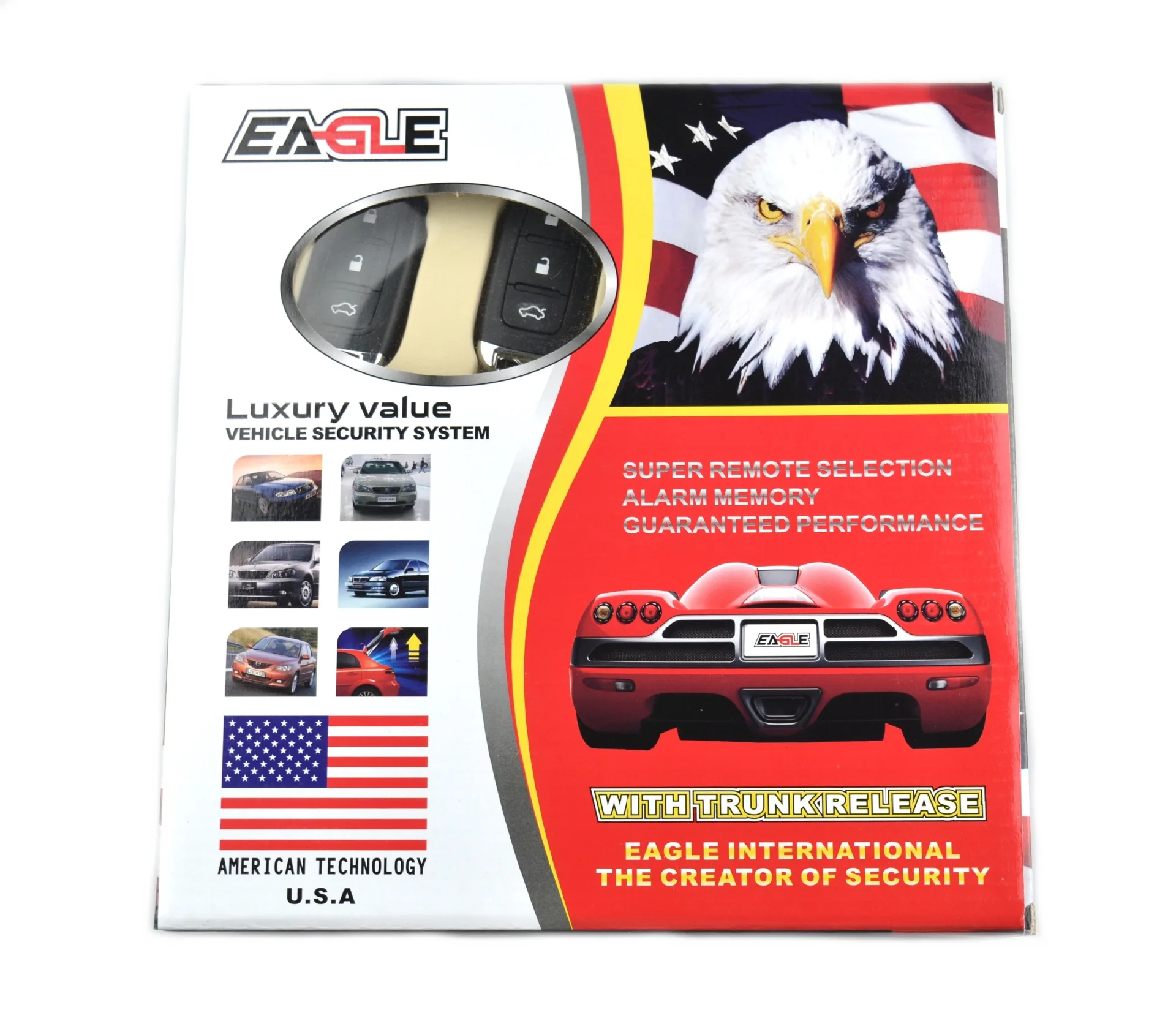 Eagle Car Alarm System Octopus 12V Anti-Theft Vehicle Security Kit with ...