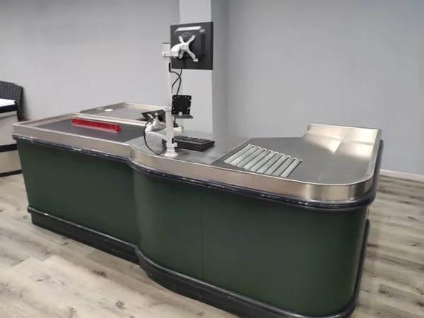 Fast Auto Cashier Counter - Stainless Steel Electric Checkout with 1m ...
