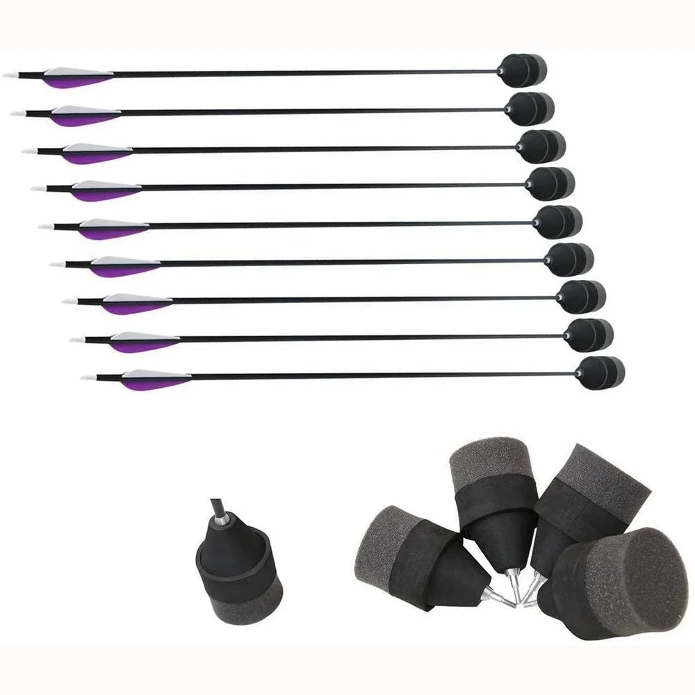 Safety Foam Tip Arrowheads for Carbon Fiber Archery Arrows Screw-in ...