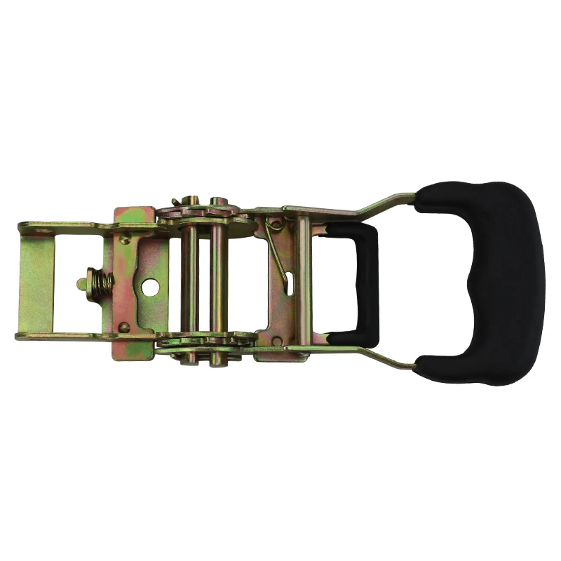 1/16" 1500KG Zinc Plated Mini Ratchet Buckle with Rubber Cover Handle