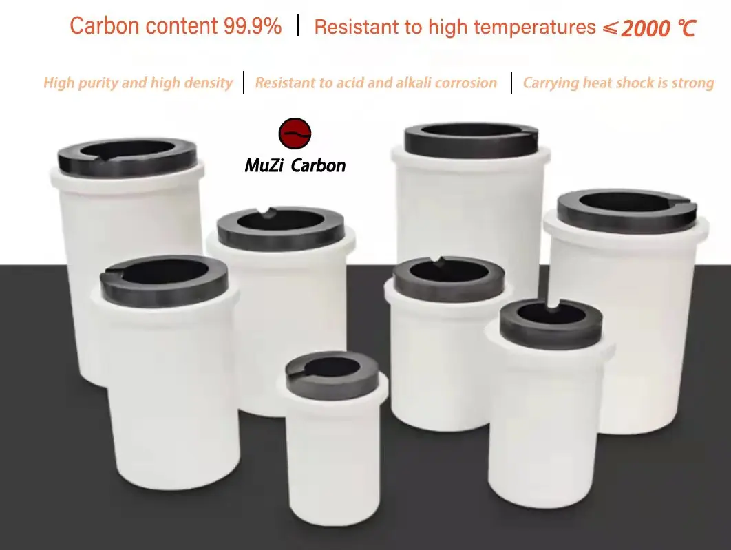 For Melting Scrap Copper Gold Custom Top And Bottom 6kg 50kg Graphite ...