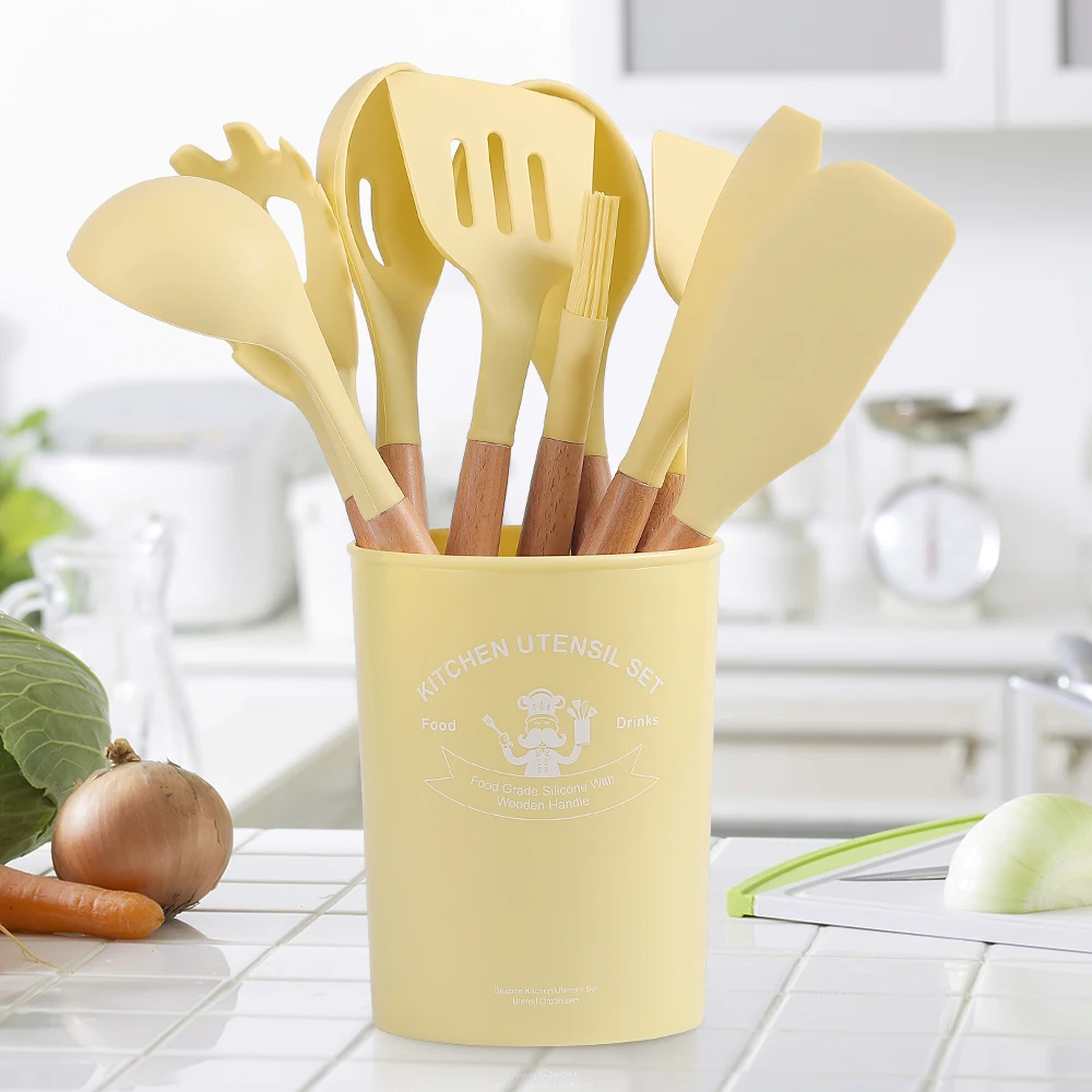 12 Pieces in 1 Set Silicone Kitchen Accessories Cooking Tools