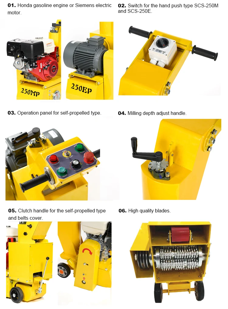 300mm Self Propelled Concrete Scarifier - Low Maintenance