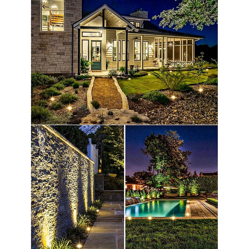 RGB Remote Control Yard Driveway Low Voltage Landscape Lighting ...