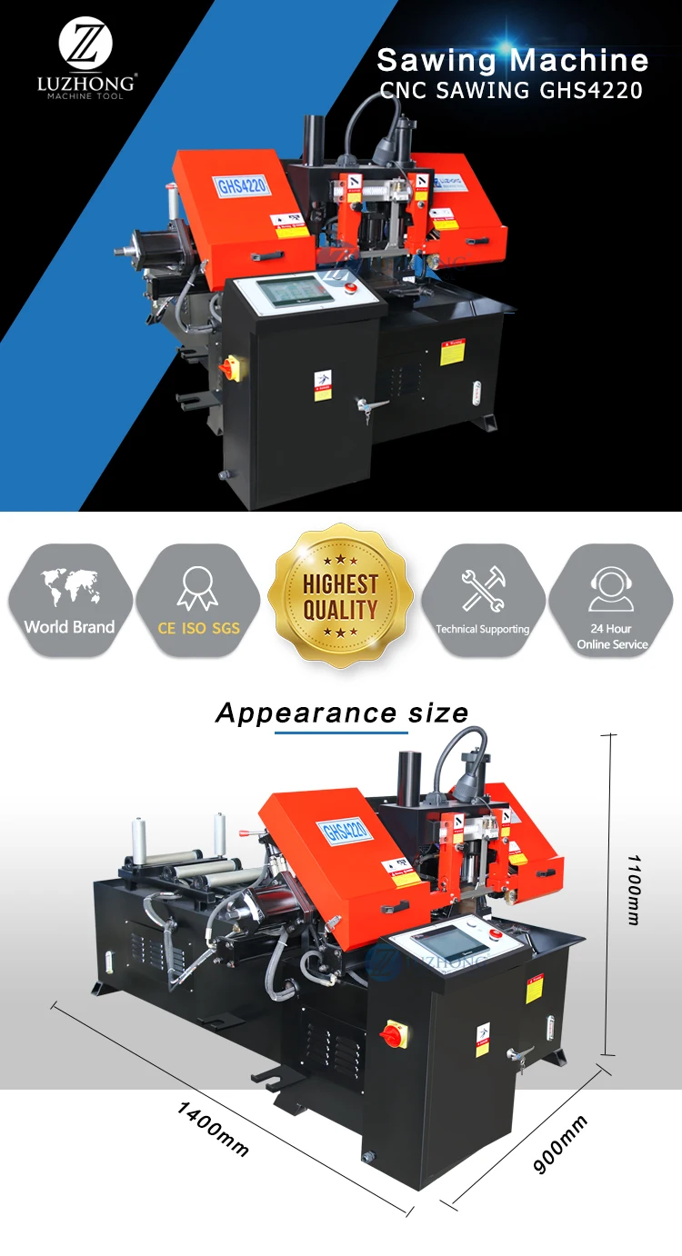 CNC Automatic Band Saw Machine GHS4230 - Precision Cutting