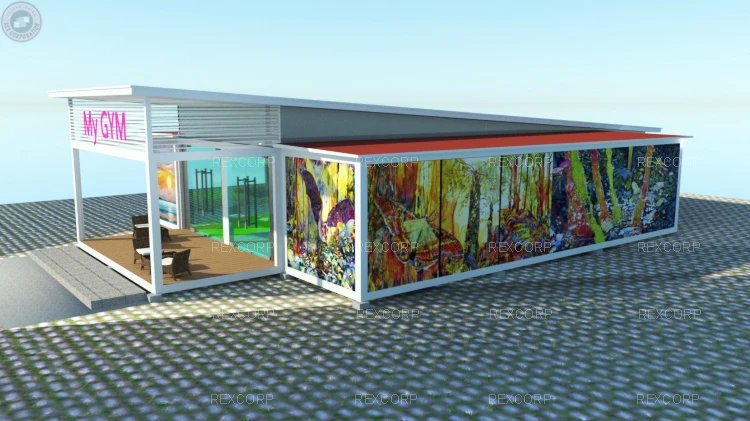 40ft Modular Gymnasium - Fitness Centre in a Container