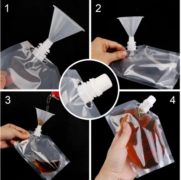 1l 2l Doypack Spout Liquid Laundry Packaging Plastic Bag For Detergent ...
