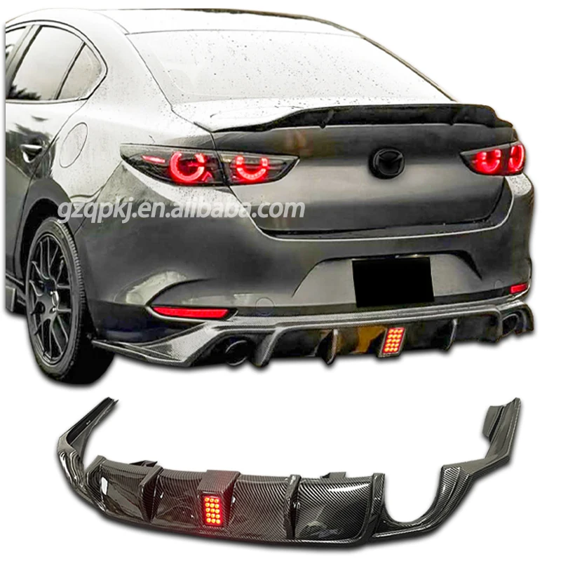 for 20-24 Mazda 3 rear diffuser body kit Mazda 3 rear lip spoiler with ...