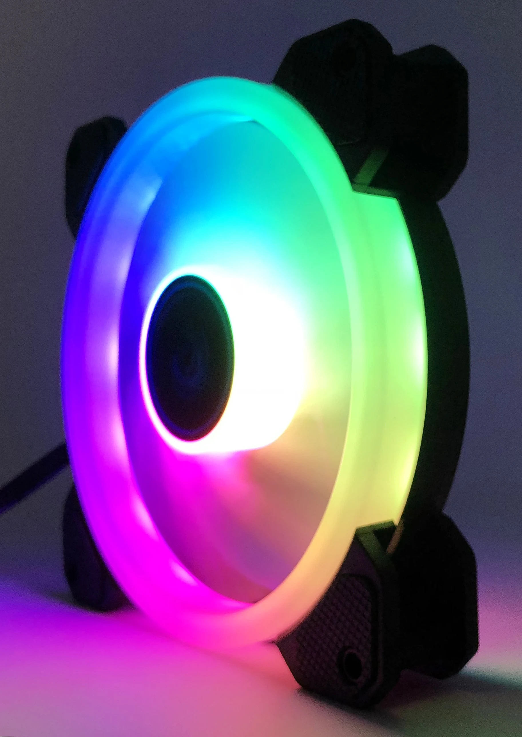12v Dc 120mm Pc Cooler Led Computer Fan Rgb Rainbow Fan - Buy Computer ...