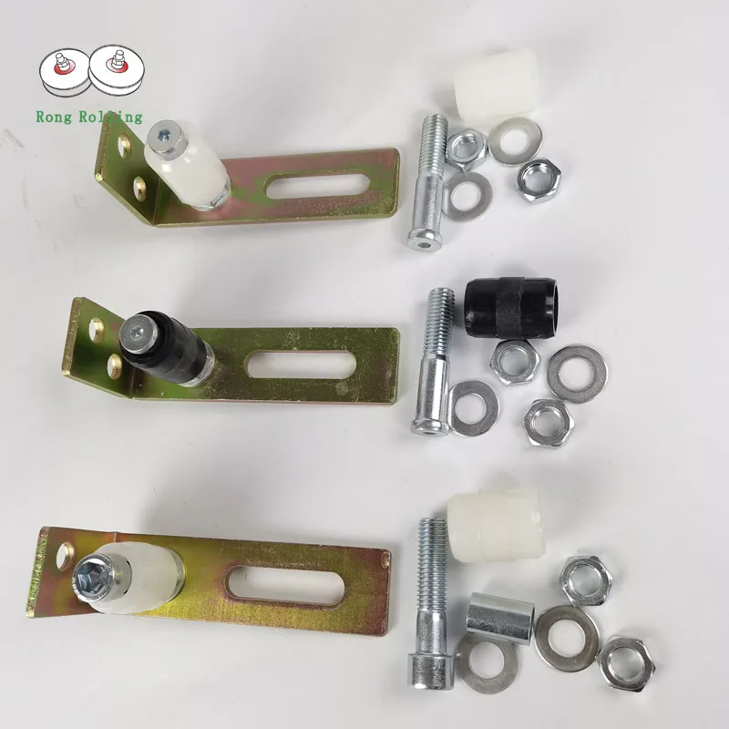 Steel Material Sliding Gate Upper Guide Wheels With Double M14 Screws ...