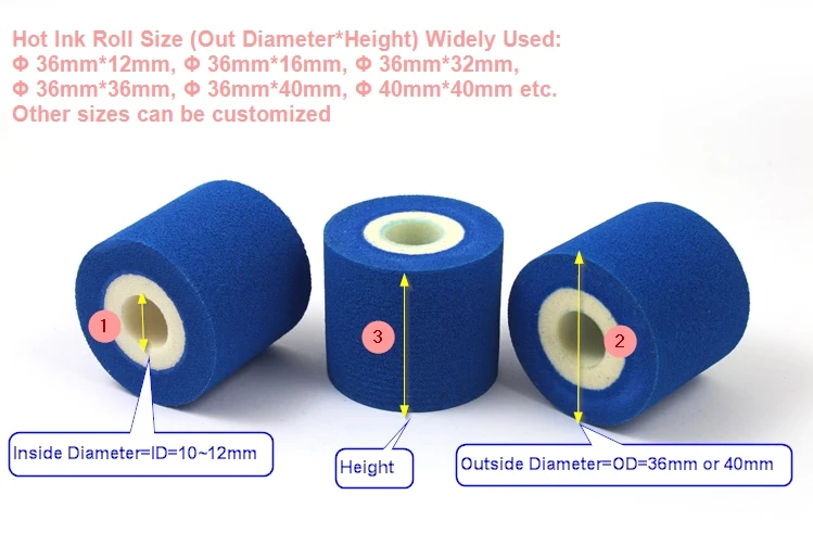 High Quality Markem Hot Solid Ink Rollers Date Coding Sponge For Press ...