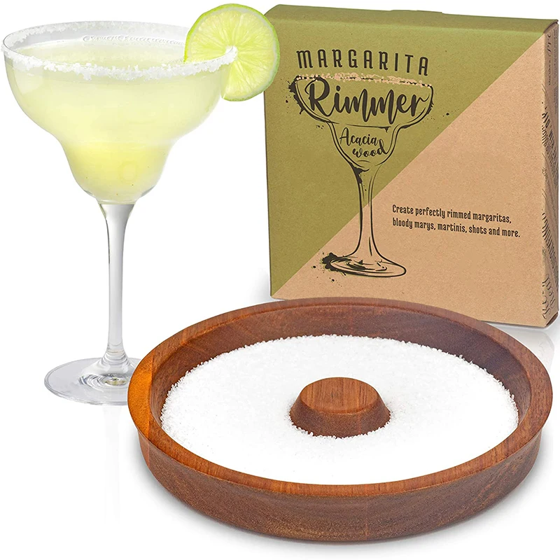 Acacia Wood Margarita Salt Rimmer - Sustainable & Stylish