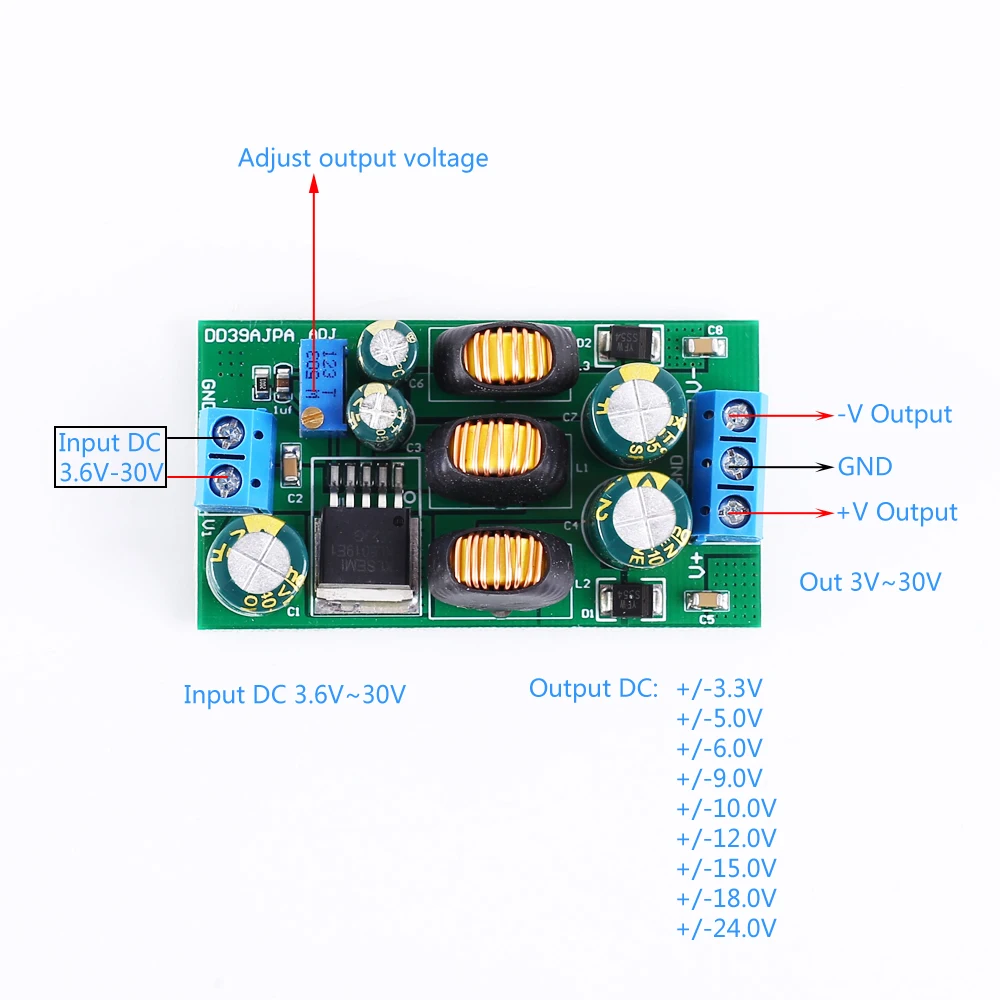 DC-DC Step up down Power Supply Module - 20W Adjustable Converter