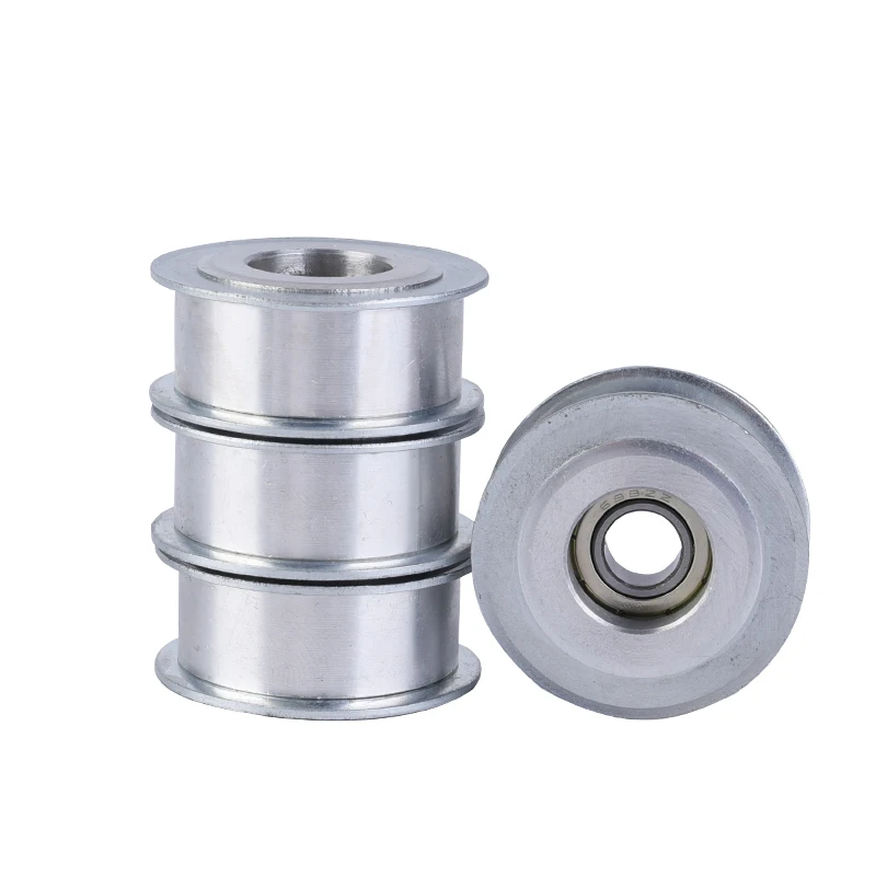 Aluminum Alloy Synchronous Wheel Pulley Polyurethane Rubber Belt 3m S5m ...