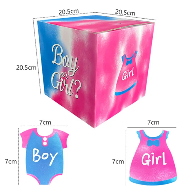 Baby Gender Reveal Baby Shower Boys Girls Gender Vote Game Party ...