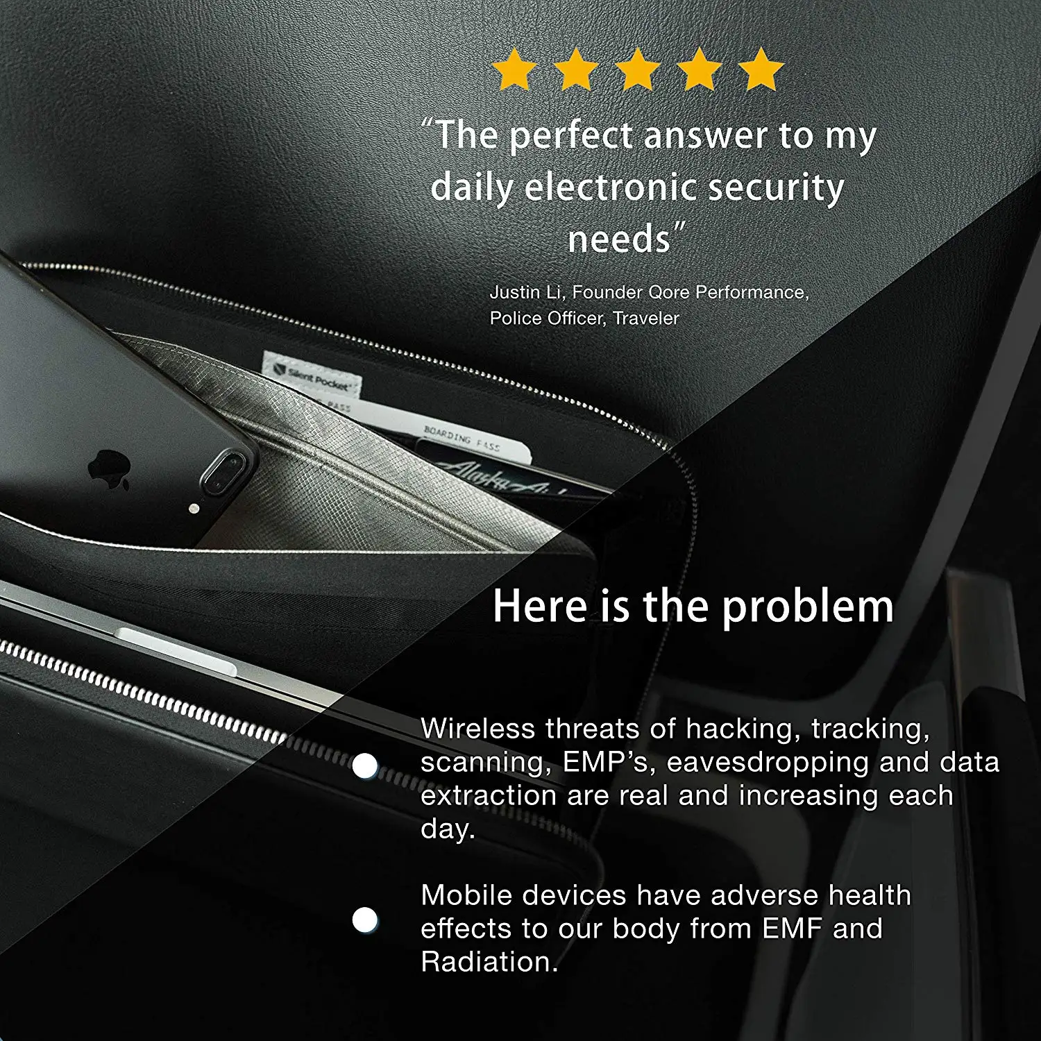 Genuine Leather Faraday Cage Briefcase-instant Data Protection For Your ...