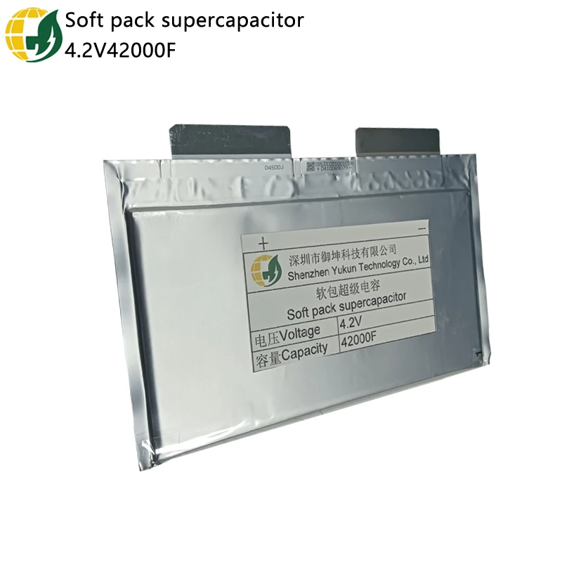 20000 Cycles Yky Graphene Supercapacitor Pouch 4.2v42000f20ah 6c Fast ...