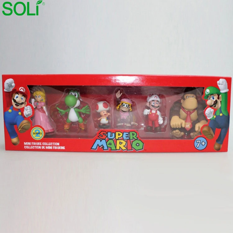 10cm Pvc Toy For Kids Figure Gift Series Super Mario Toy Super Mario ...