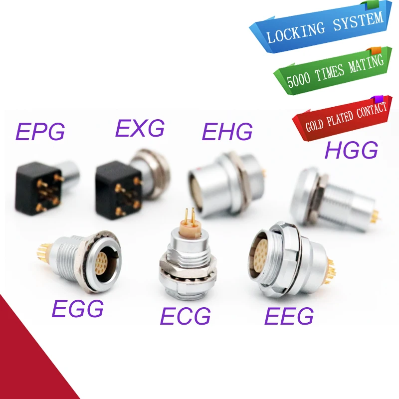 EGG ECG EEG Circular Push Pull Connectors - Reliable Solutions