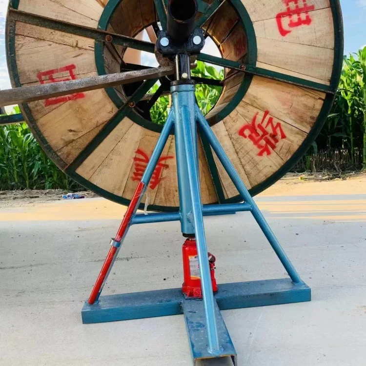 Jack Support Cable Reel Heavy Hydraulic Column Type Cable Reel Support ...