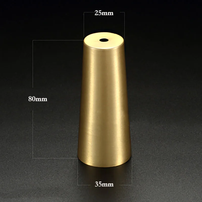 35x25x80mm Brass Table Leg Ferrules Sofa Foot Covers Chair Feet Cups ...