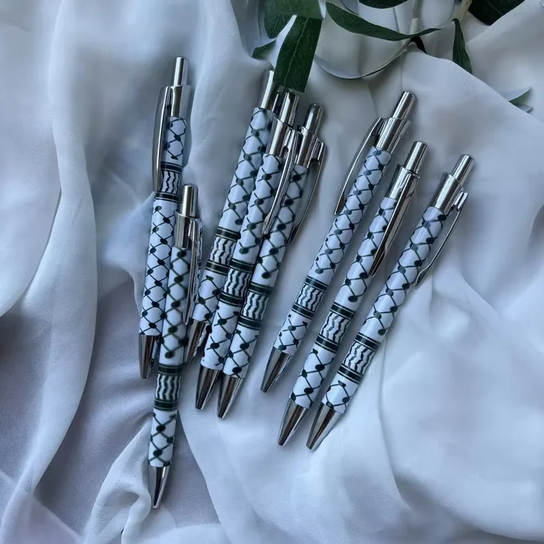Promotional Palestine Pen | Keffiyeh Design Branded Ballpoint Pens for ...
