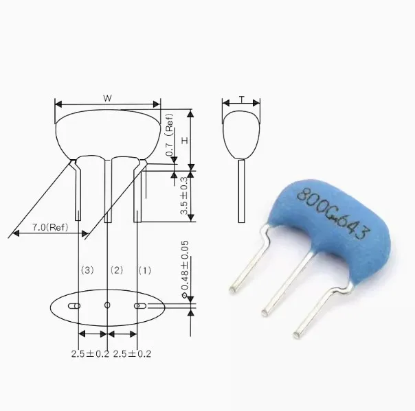 Taidacent CSTLS8M00G53-B0 Ceramic Resonators for Precision