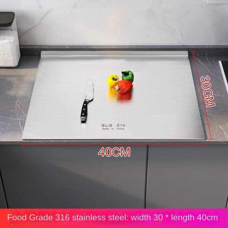 Worktop Inox Cutting Board Large Stainless Steel 316 Double-Sided ...