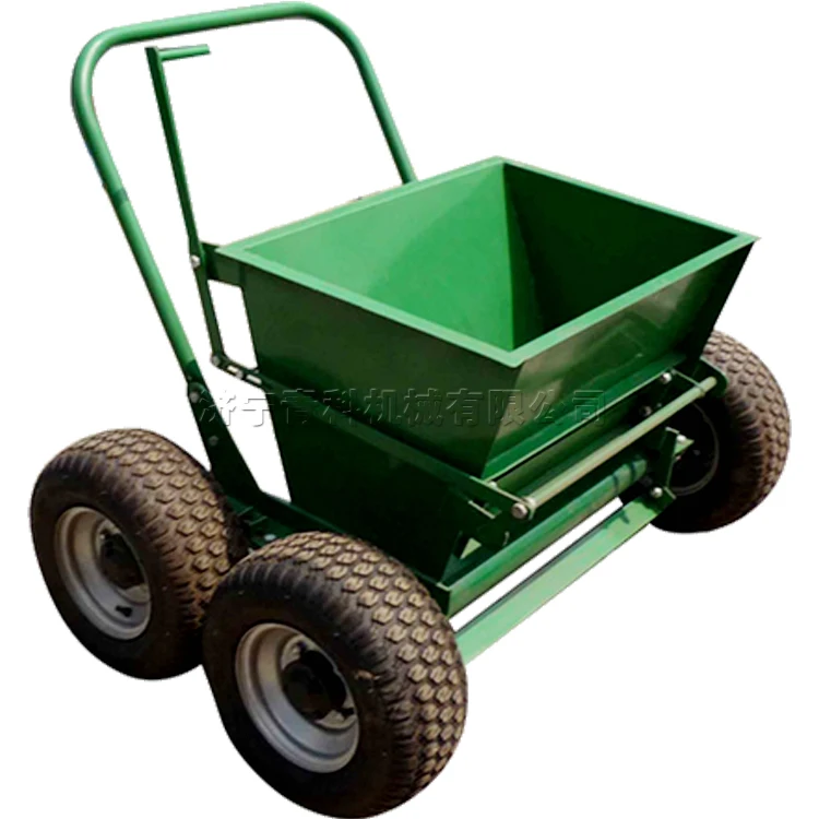 Manual Pushing Sand Filling Cart Artificial Lawn Sanding Four Wheel ...