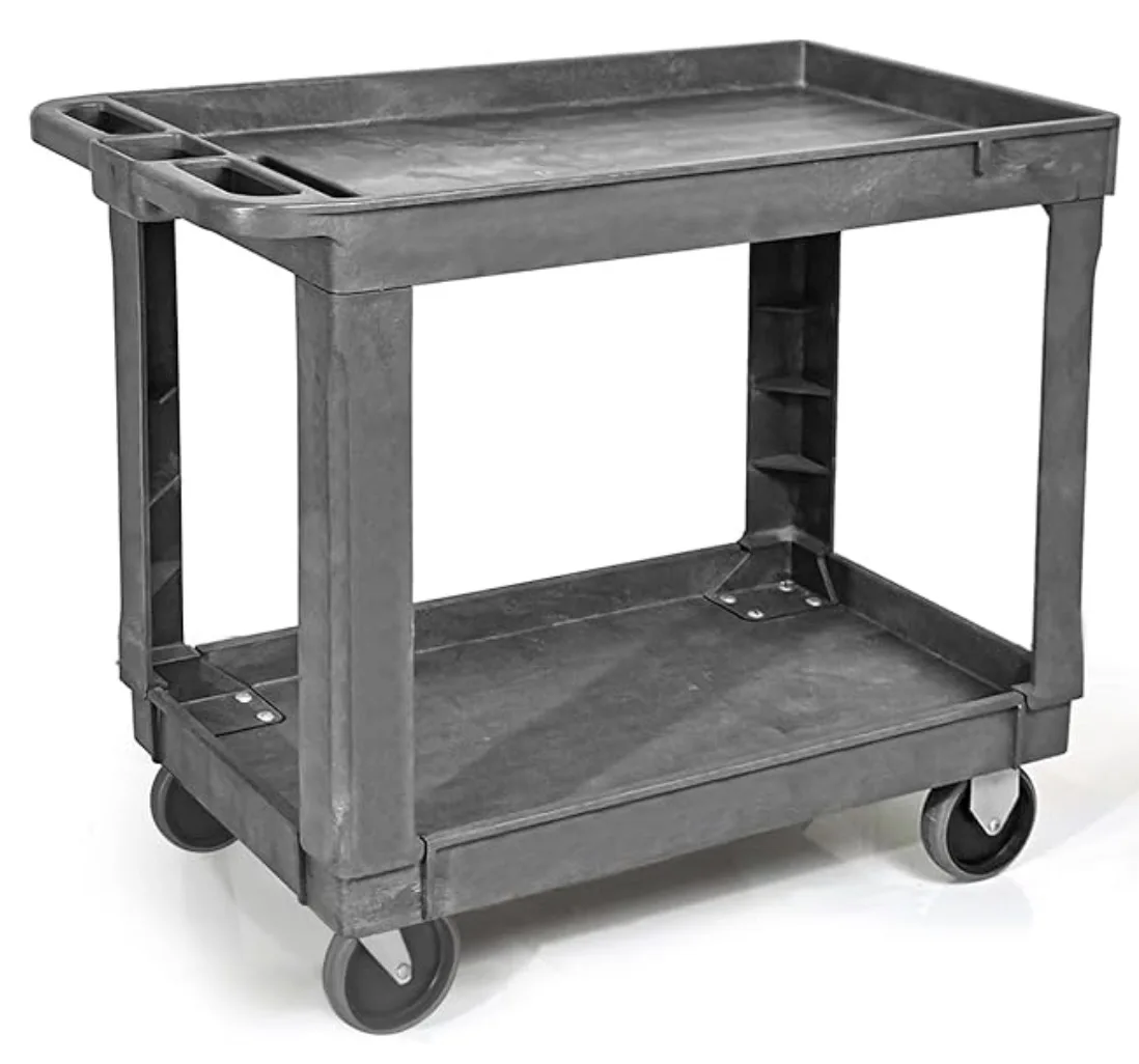 Heavy Duty Industrial Moving Tool Storage Plastic Cart