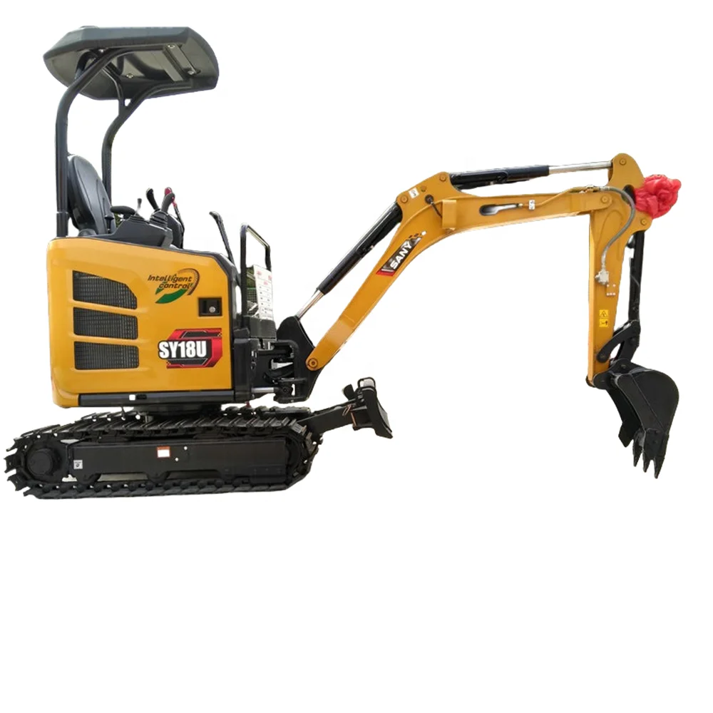 The small construction machinery from China is the Sany SY18 crawler ...