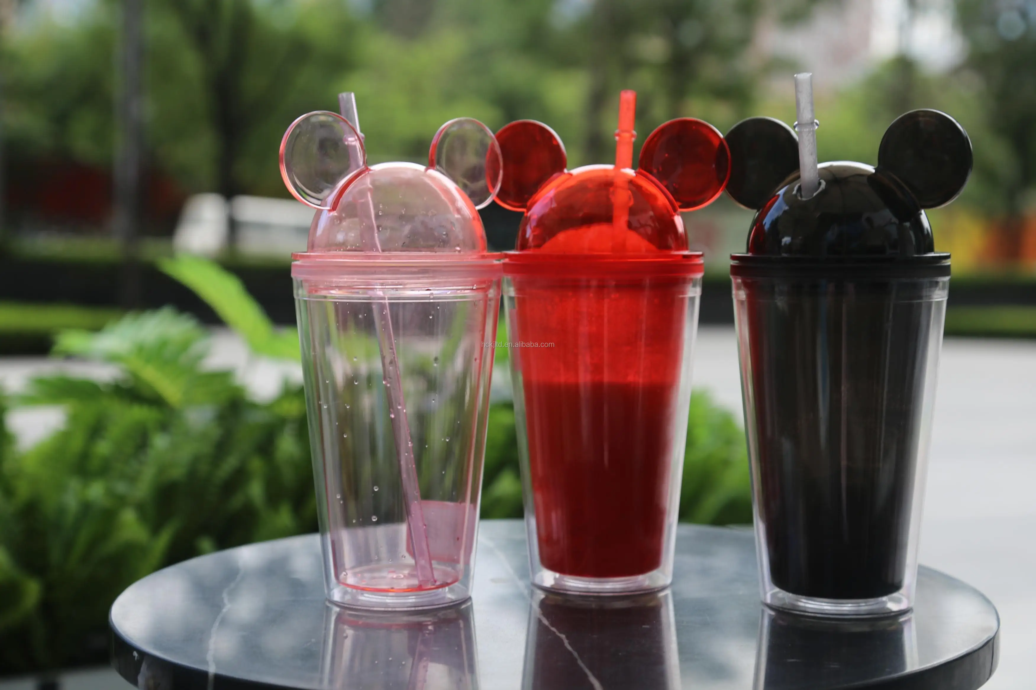 Stock In Usa 16oz Mouse Ear Colorful Cups Acrylic Mickey Minnie ...