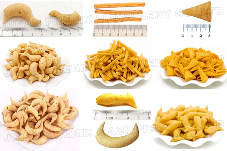 Small Frying Crispy 3d Corn Bugles Pellets Fried Chips Snacks Food ...