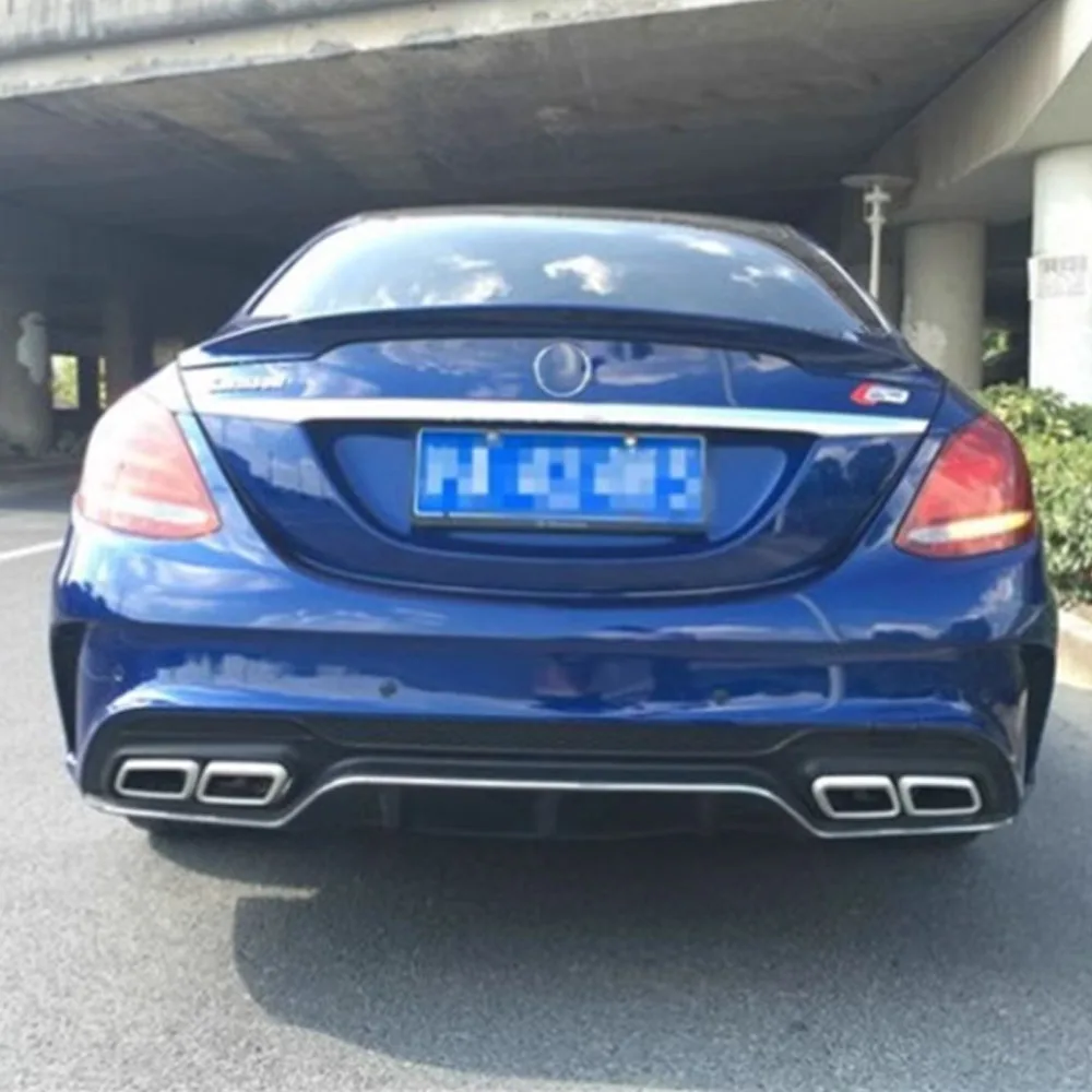 For Mercedes Benz W205 Rear Spoiler Wing 2015-2021 C Class C260 C200 ...