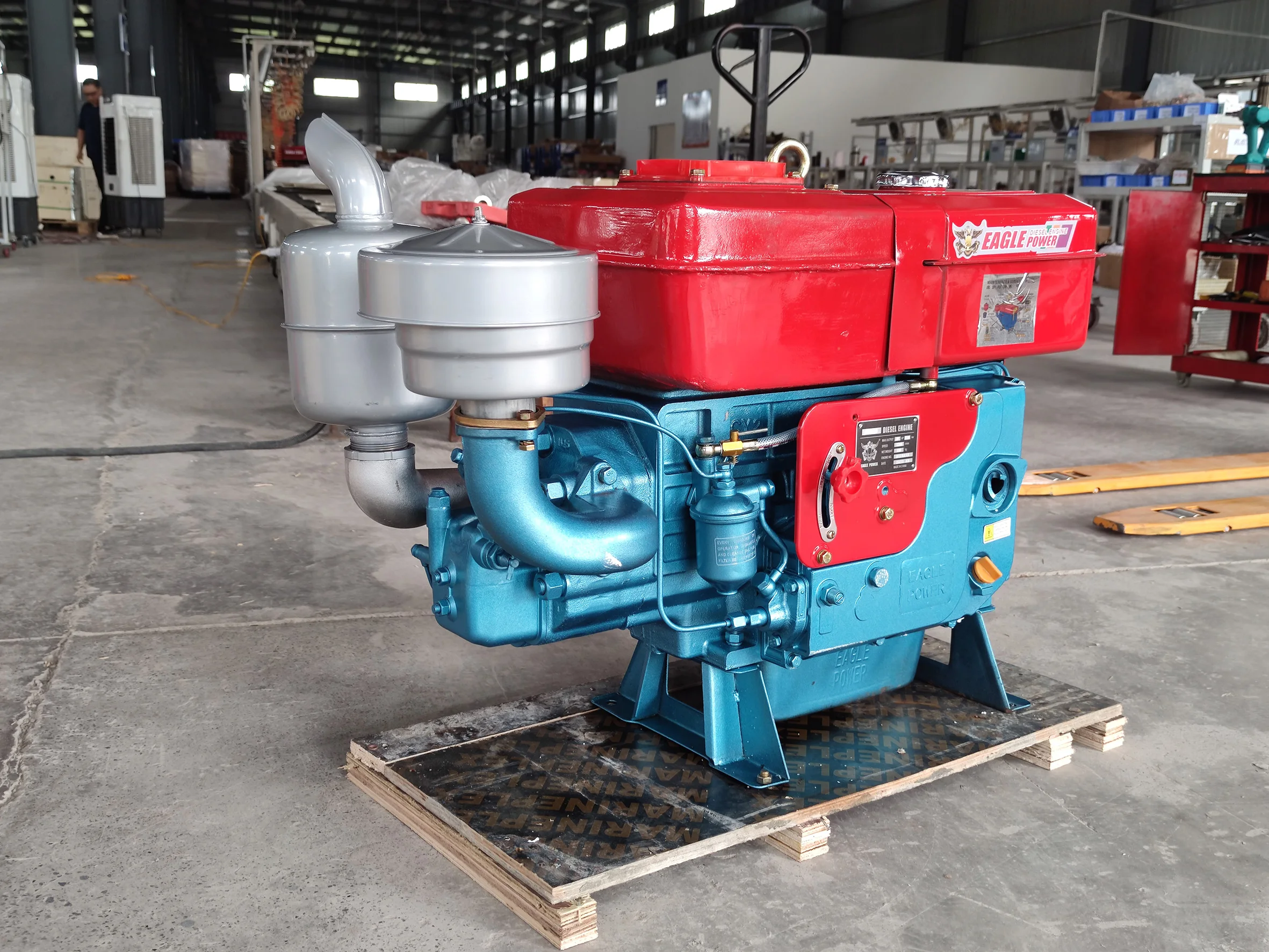 Direct Injection Single Cylinder Diesel Engine Water Cooled 28hp For ...