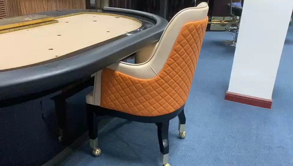 High Quality Factory Direct Oak Wood Custom Gambling Poker Table Chair ...
