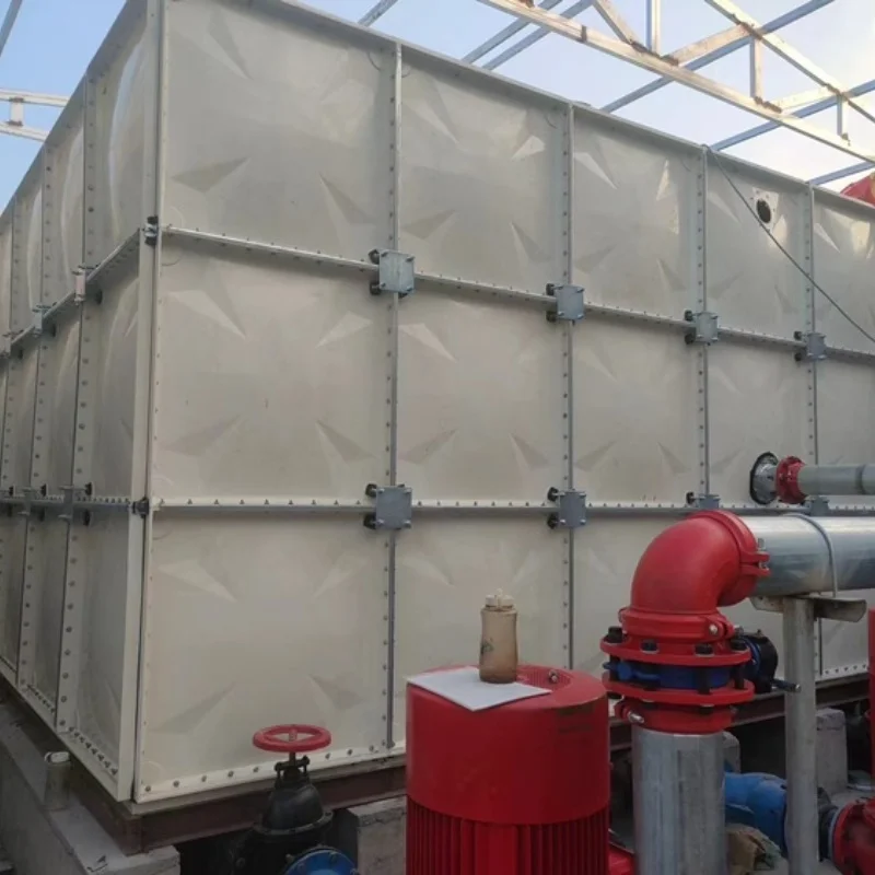 Fiberglass Frp Storage Water Tank Smc Combined 1000m3 Water Tank - Buy ...