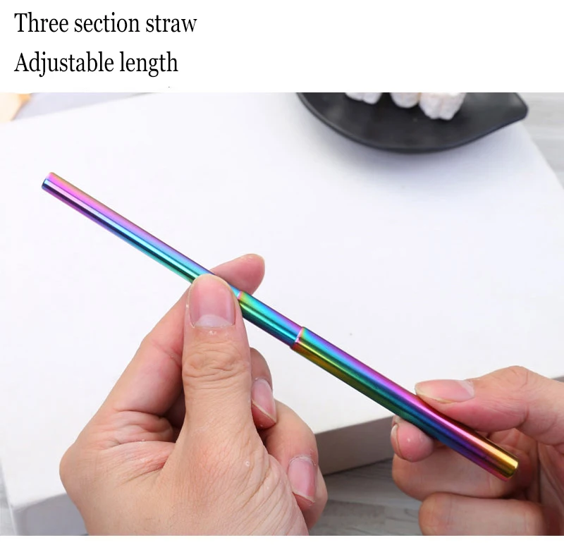 Eco-friendly Folding Telescopic Reusable Straws