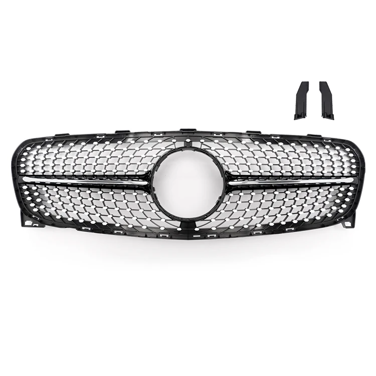 Abs Diamond Style Front Bumper Honeycomb Grille Mesh For Mercedes Benz ...