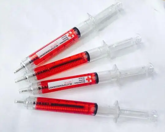 Novelty Injection Syringe Ballpoint Pen, Creative Novelty Lifelike ...