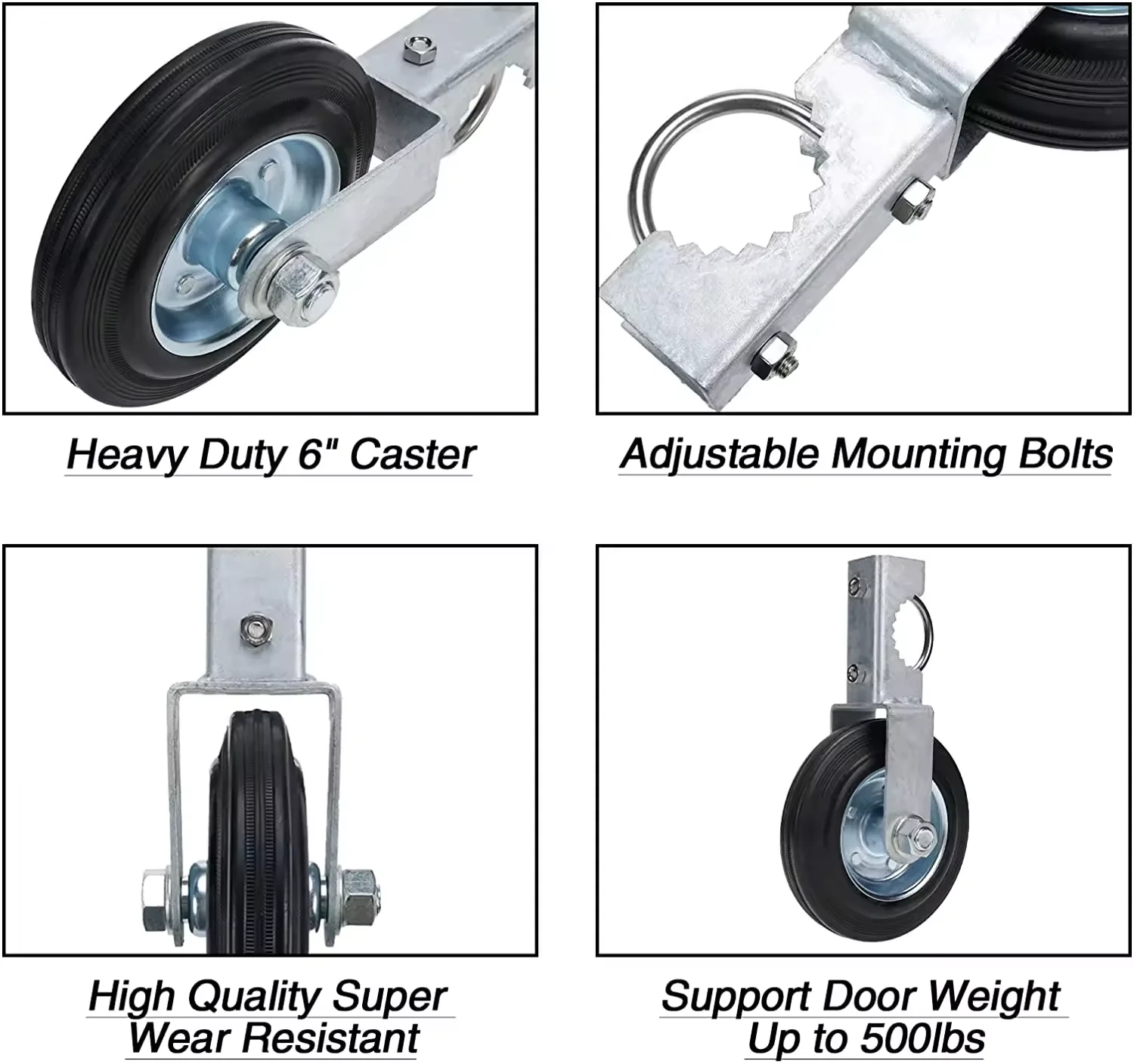 Spring Loaded Metal Fence Gate Caster Wheel | Heavy Duty Sliding Wheel ...