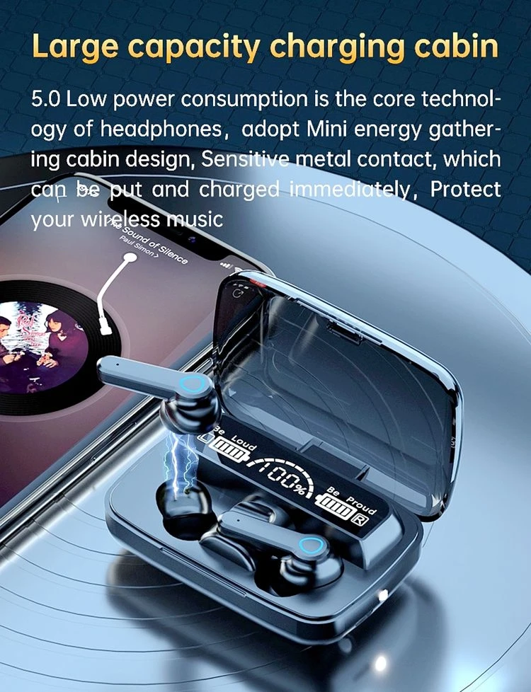 Audifonos M19 Tws Bt 5.1touch Waterproof Led Display Sport Headset Hifi ...