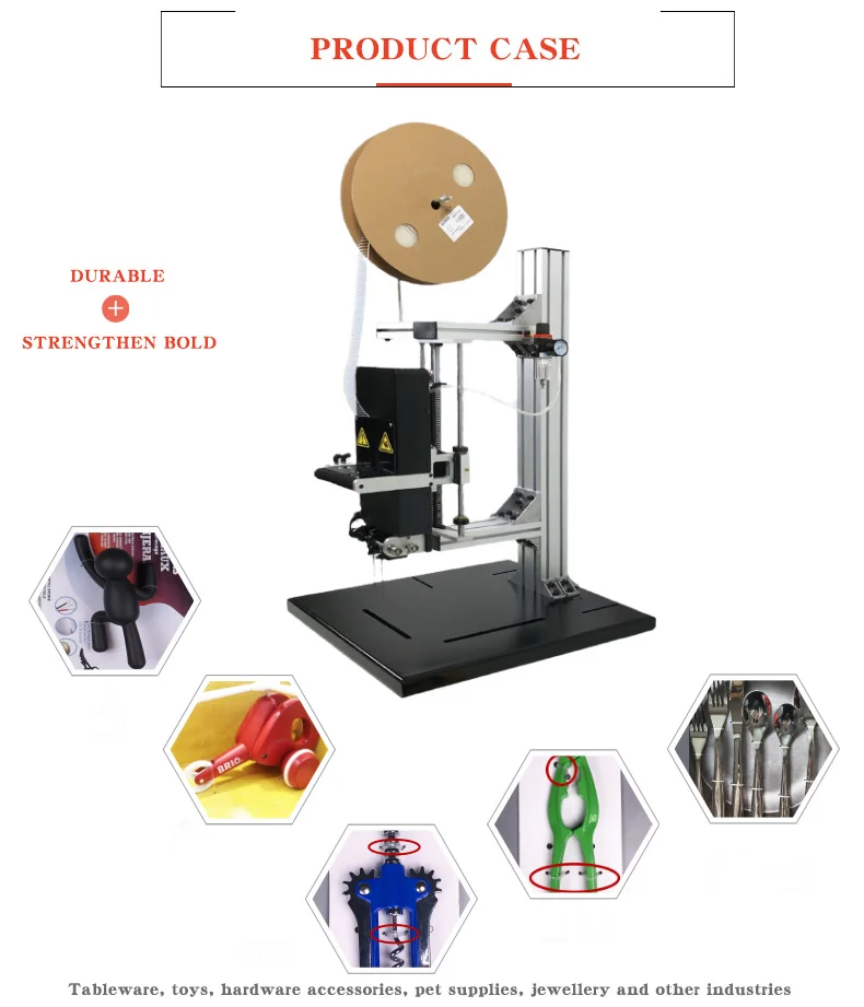 Plastic Tag Pin Elastic Staple Packaging Tagging Machine